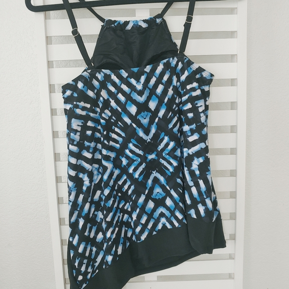 Coastal Blue Swim Womens Plus Size Control Swimwear Takini Top Poshmark